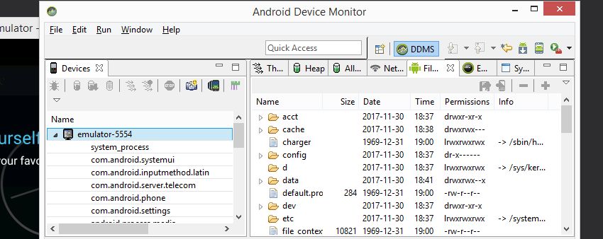 Working Around the Android Device Monitor File Explorer Bug